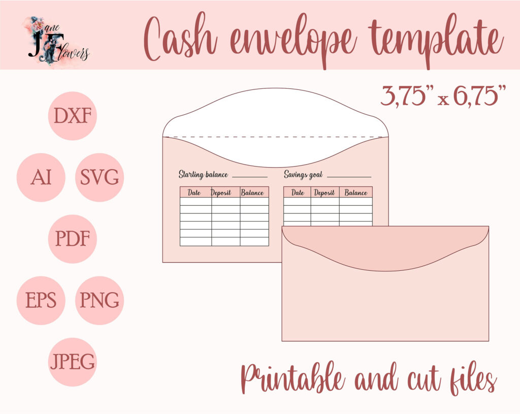 Printable Budget Envelope Template Shabby Chic | FREE Printables