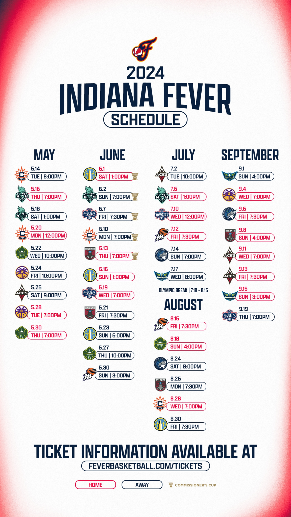 Wnba Schedule 2024 Printable | FREE Printables
