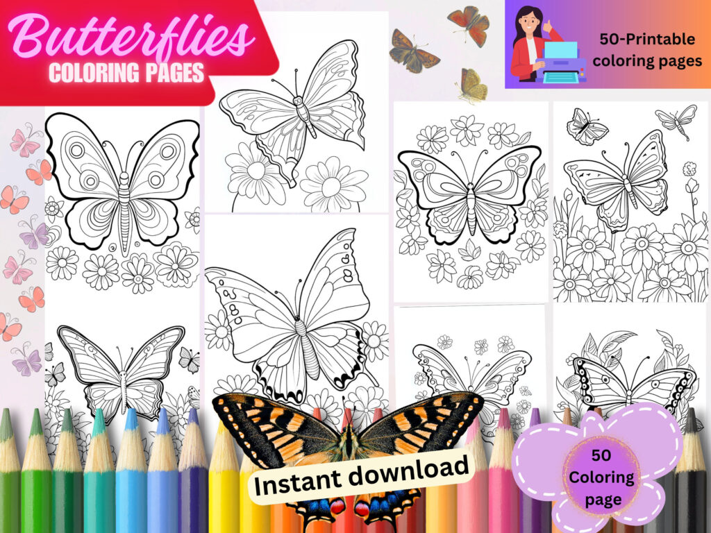 Printable Butterfly PicturesColor | FREE Printables