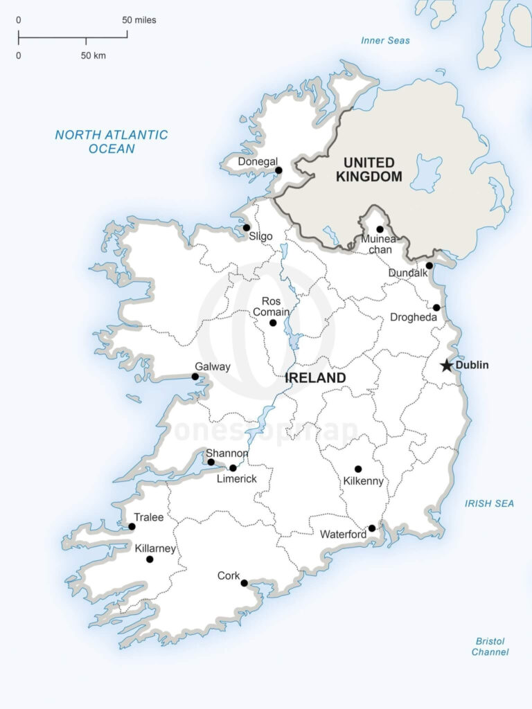 Printable Map of Ireland | FREE Printables